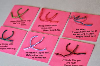 Friendship Bracelet Valentines | Munchkins and Mayhem