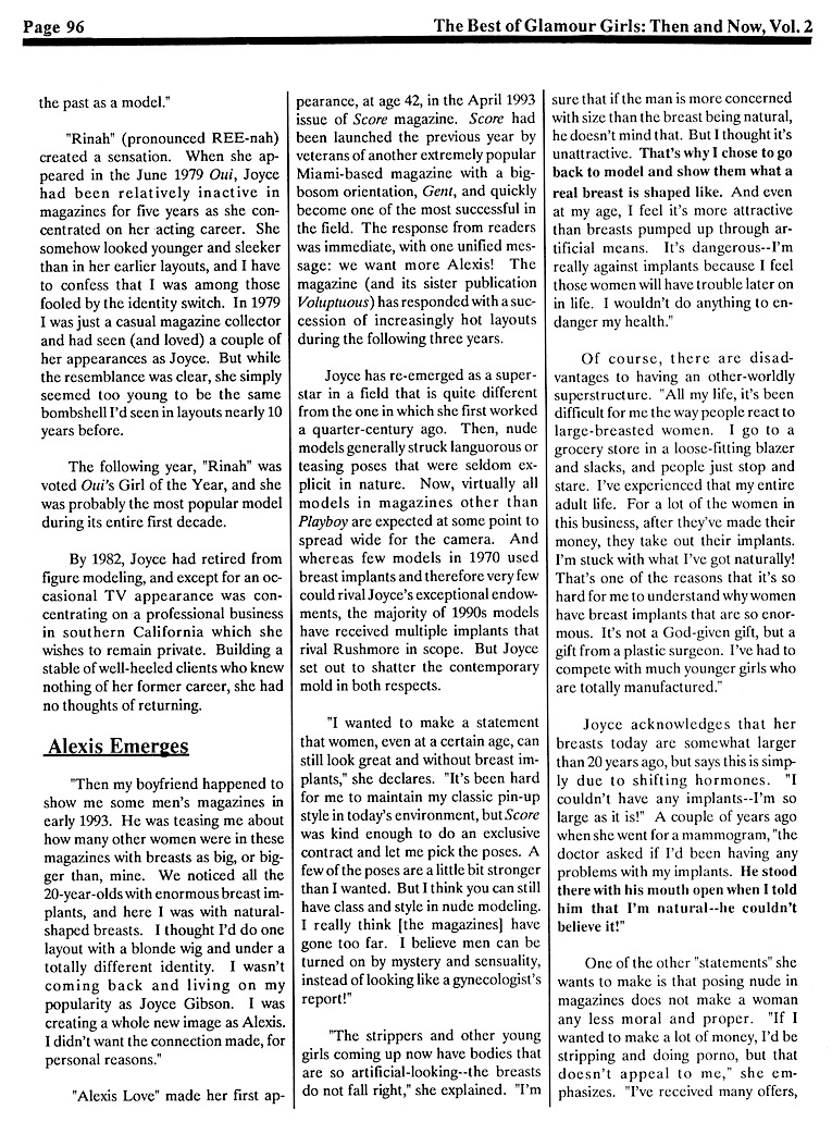 In Praise of Joyce Mandel/Gibson: Joyce Interview