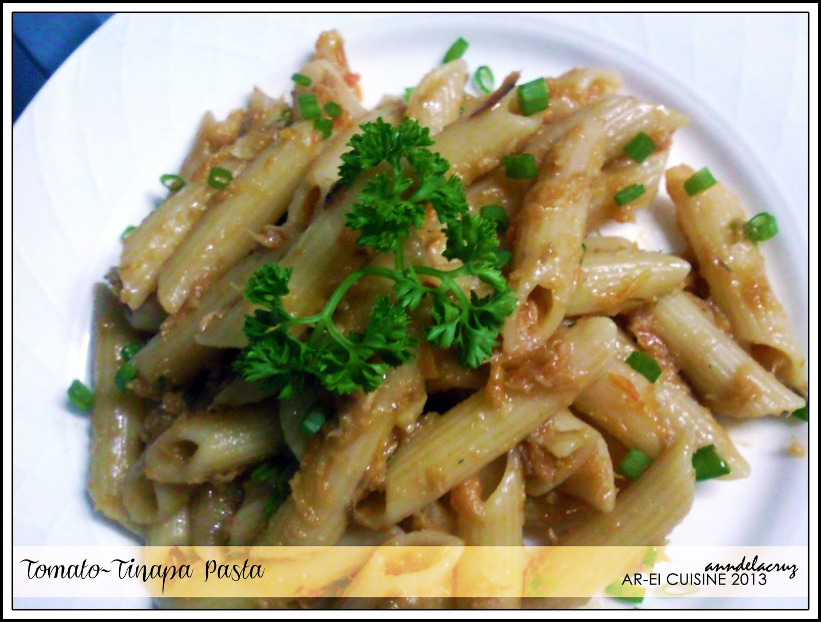 Ar-Ei Cuisine | Rose Ann Dela Cruz: Tomato-Tinapa Pasta