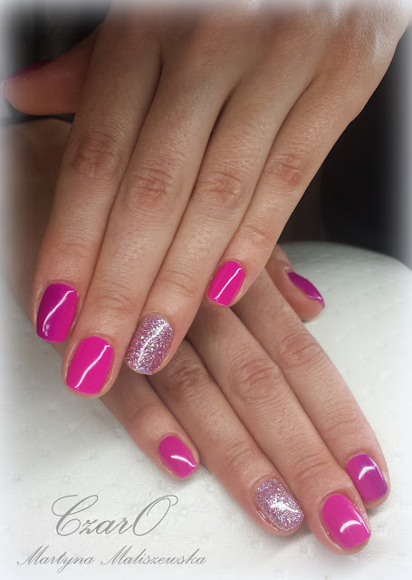 Nails by CzarO : Lakier hybrydowy Semilac 121 Ruby Charm i 109 Miss of ...
