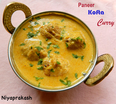 Niya's World: Paneer (Cottage Cheese) Kofta Curry