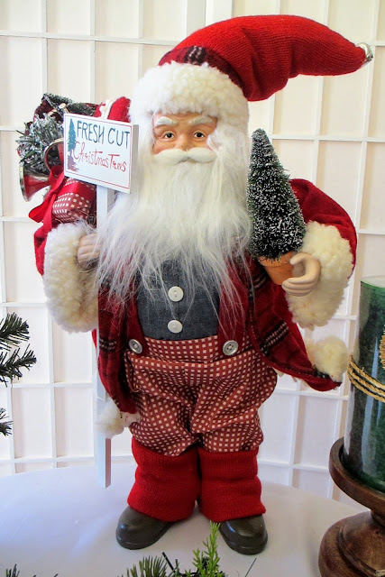 Table for One: Santa withTrees and Evergreen Fiestaware