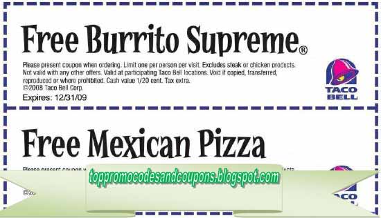 Free Promo Codes and Coupons 2023: Taco Bell Coupons