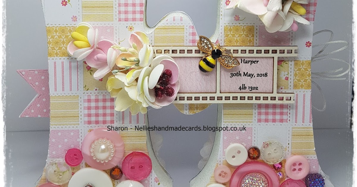 Nellie's Handmade Cards. .: Chipboard letter.