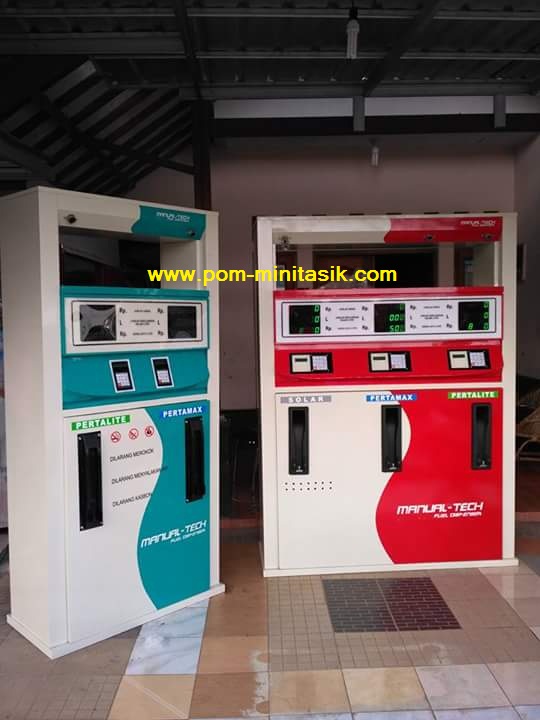 Harga Jual Pom Bensin Mini Digital Dua Nozzle dengan Alat Ukut IC Meter ...