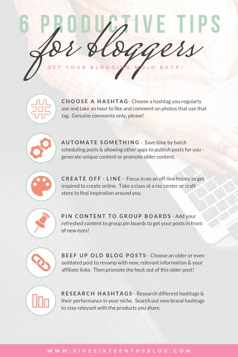 five sixteenths blog: Boost your Blog // 6 Productive Things to do When ... five sixteenths blog: Boost your Blog // 6 Productive Things to do When ...