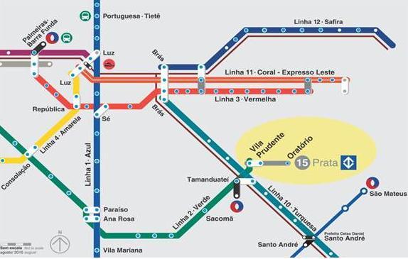 Mapas do Mundo: MONOTRILHO DA LINHA 15