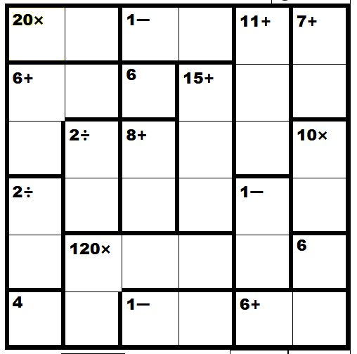 Webster's KenKen Puzzle Logic Revealed: KenKen Puzzle Number 10