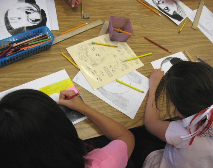 The David Lubin Art Studio: Half Faces