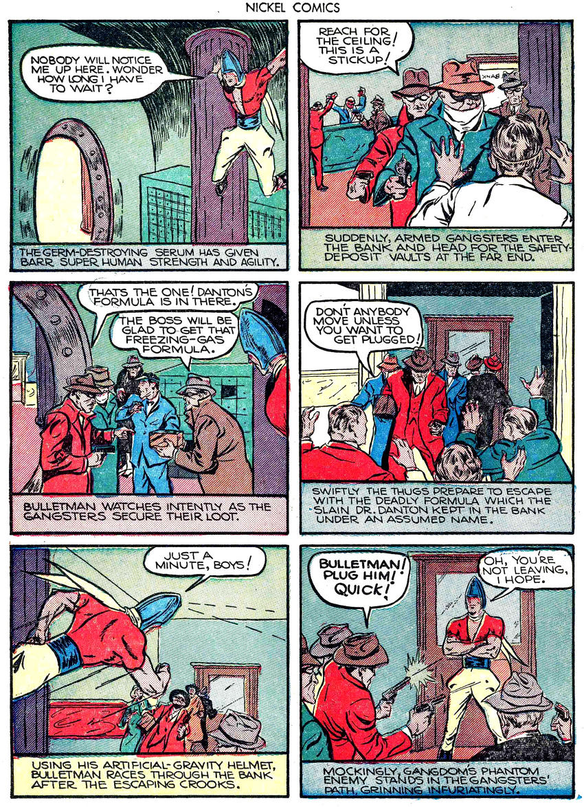 Pappy's Golden Age Comics Blogzine: Number 1407: The five-cent superhero