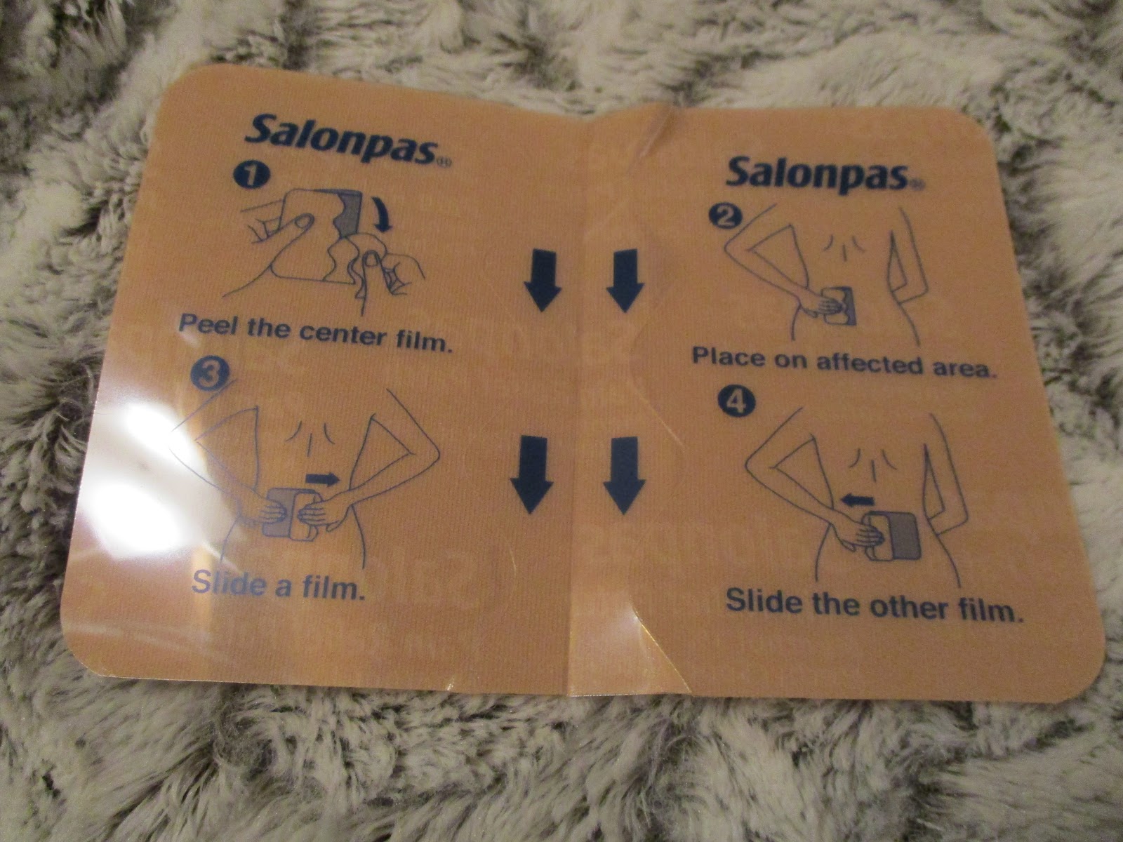 Missy's Product Reviews : Salonpas Pain Relief Patch Large