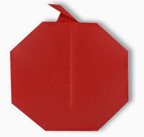 Apple - Easy Origami instructions For Kids