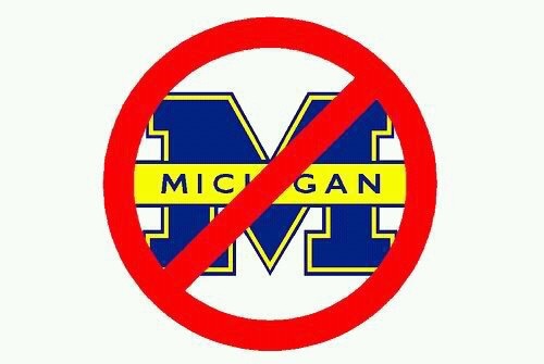 i hate wolverines: No Michigan Allowed
