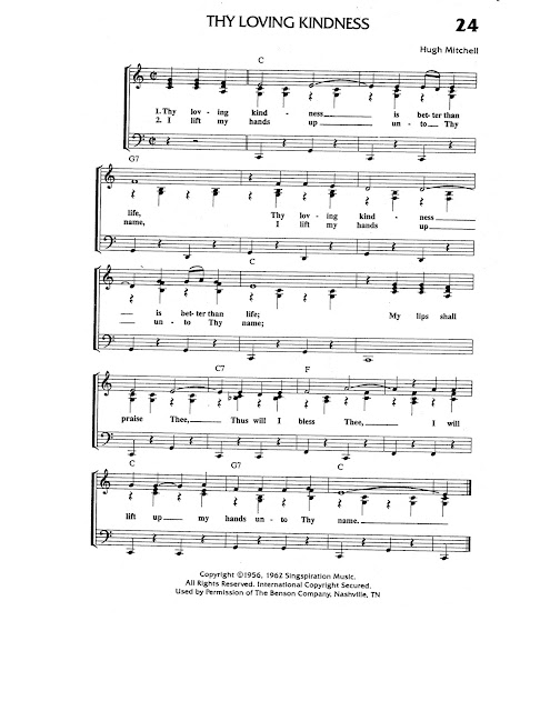 Worship Lead Sheets: Thy Loving Kindness - Hugh Mitchell Worship Lead Sheets: Thy Loving Kindness - Hugh Mitchell
