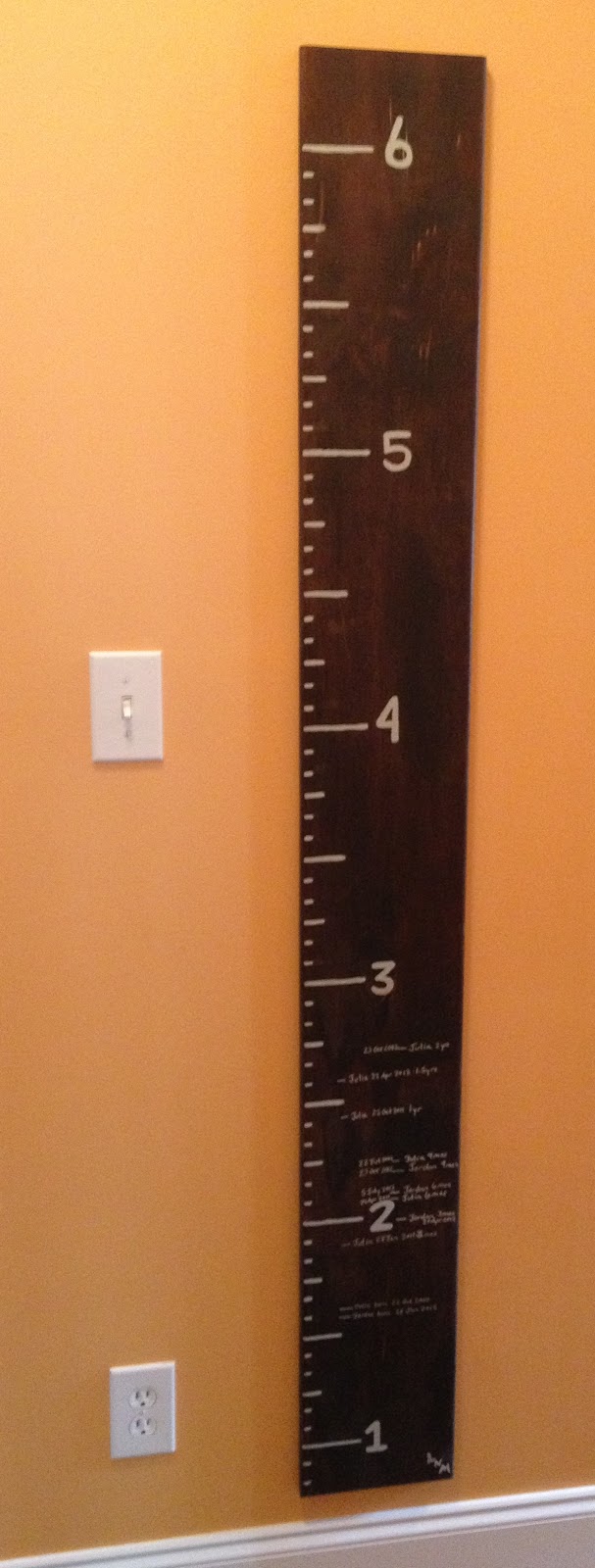 THINK MAKE LIVE LOVE: KIDS HEIGHT MEASURING RULER
