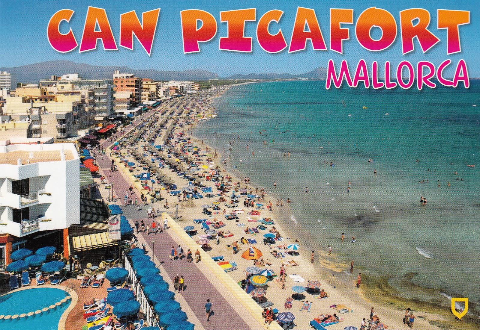 My postcard and stamp week: Spain: Can Picafort on Majorca