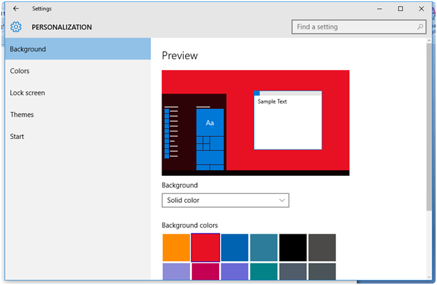 Welcome to SQLServer MVP Blog: Setting Background Color in Wndows 10 Welcome to SQLServer MVP Blog: Setting Background Color in Wndows 10