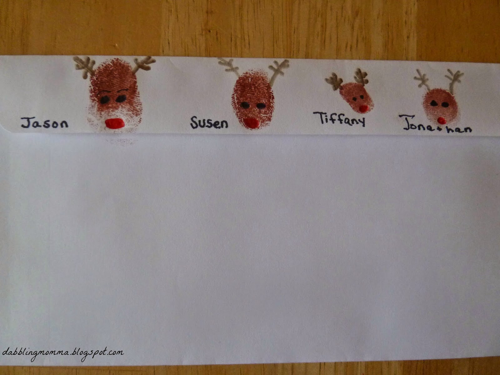 Dabblingmomma: Reindeer Fingerprint Labels