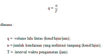 Cara Mengitung Volume Lalu Lintas ~ Caltygliano Civil