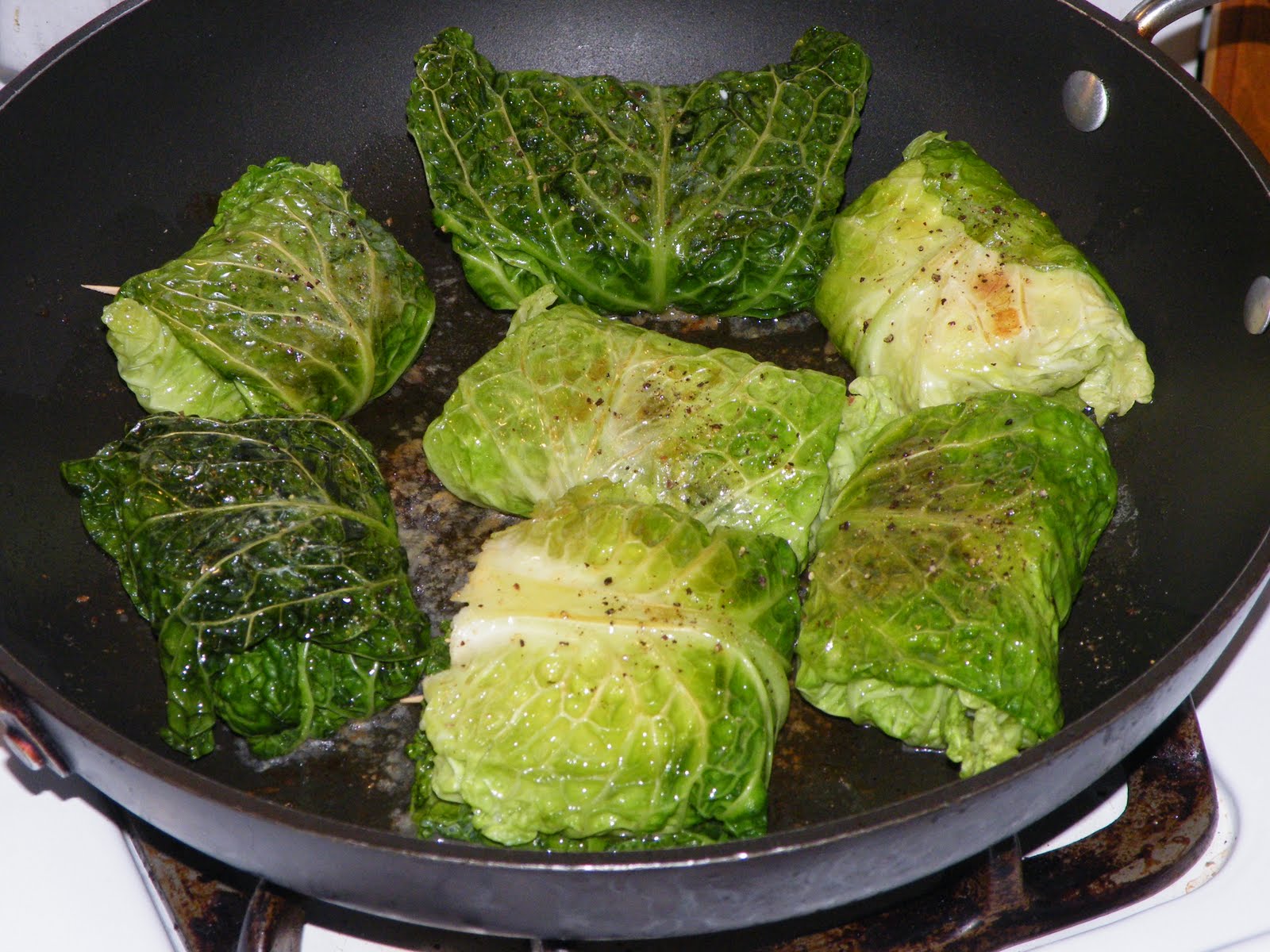 The Cooking Curmudgeon: Fish Wrapped in Savoy Cabbage with Caper Butter ...