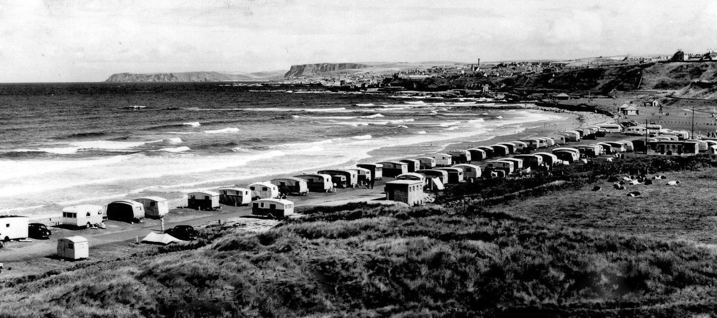 Tour Scotland: Old Photograph Caravan Site Banff Scotland