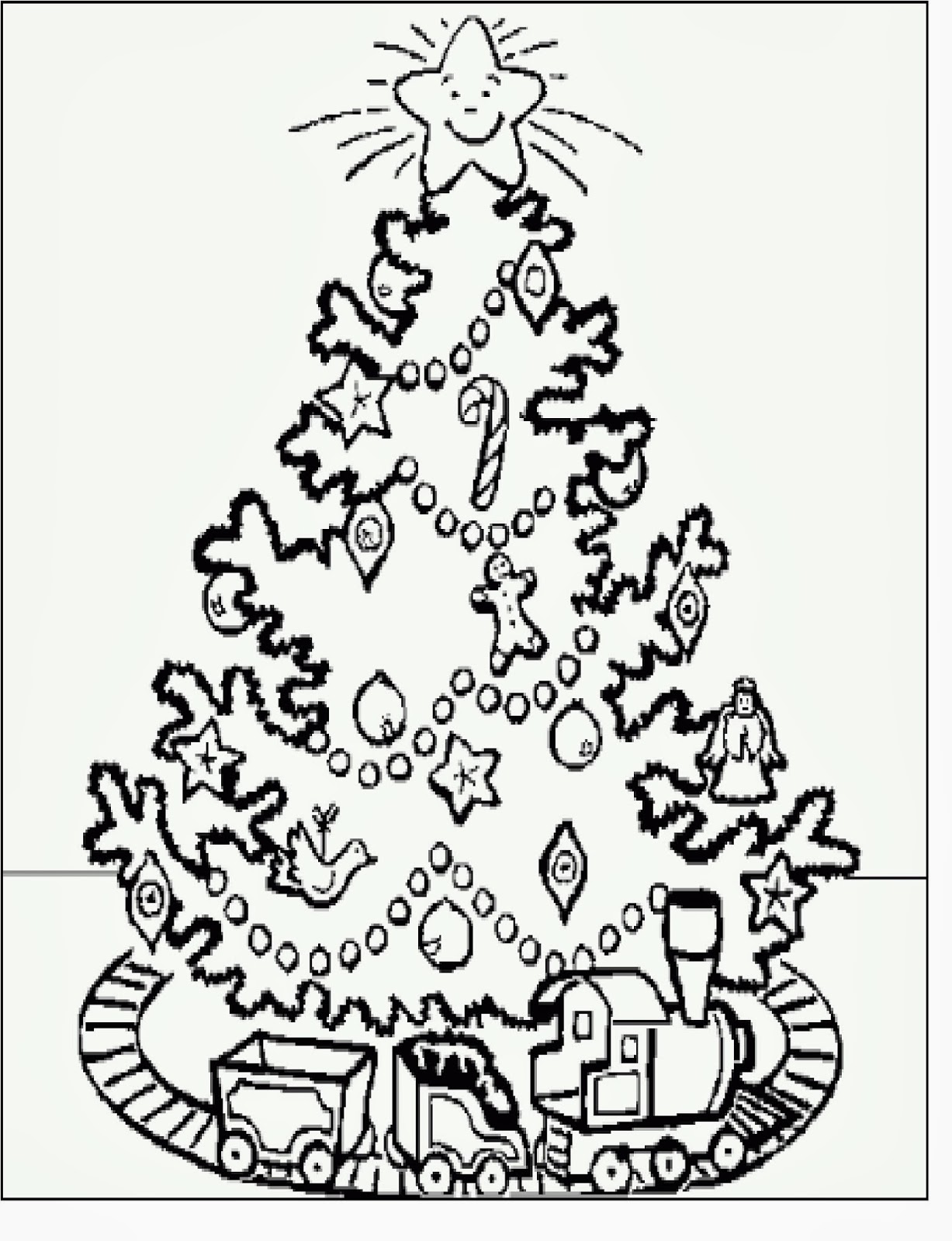 Lumea lui Scolarel...: Brazi de Crăciun(de colorat)