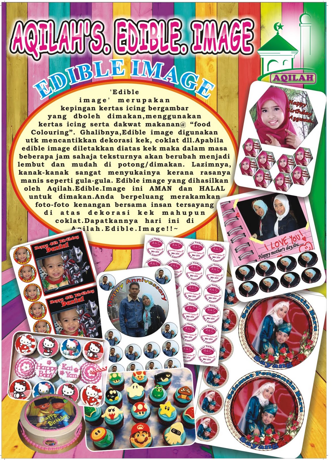 Aqilah's Edible Image: Flyer Aqilah Edible Image