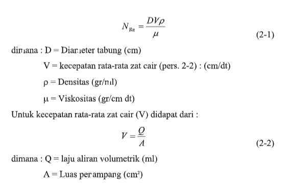 Laporan praktikum OTK-Bilangan Reynold (Nre) - WIFI'S HISTORY