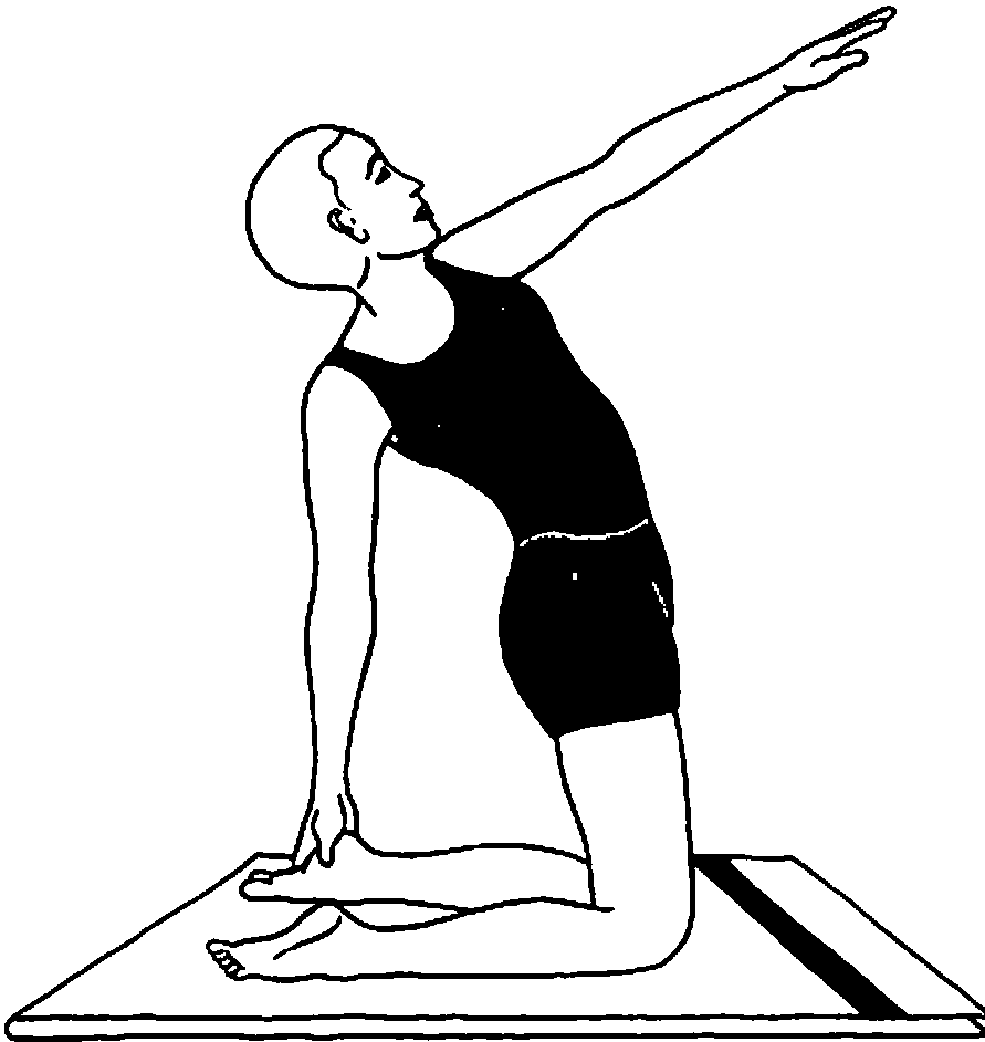 Individual Yoga Instruction: Ardha Ushtrasana (half camel pose)
