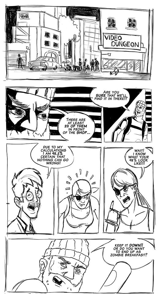 OLSEN WORKS: Zombie Story Animatic + Comic