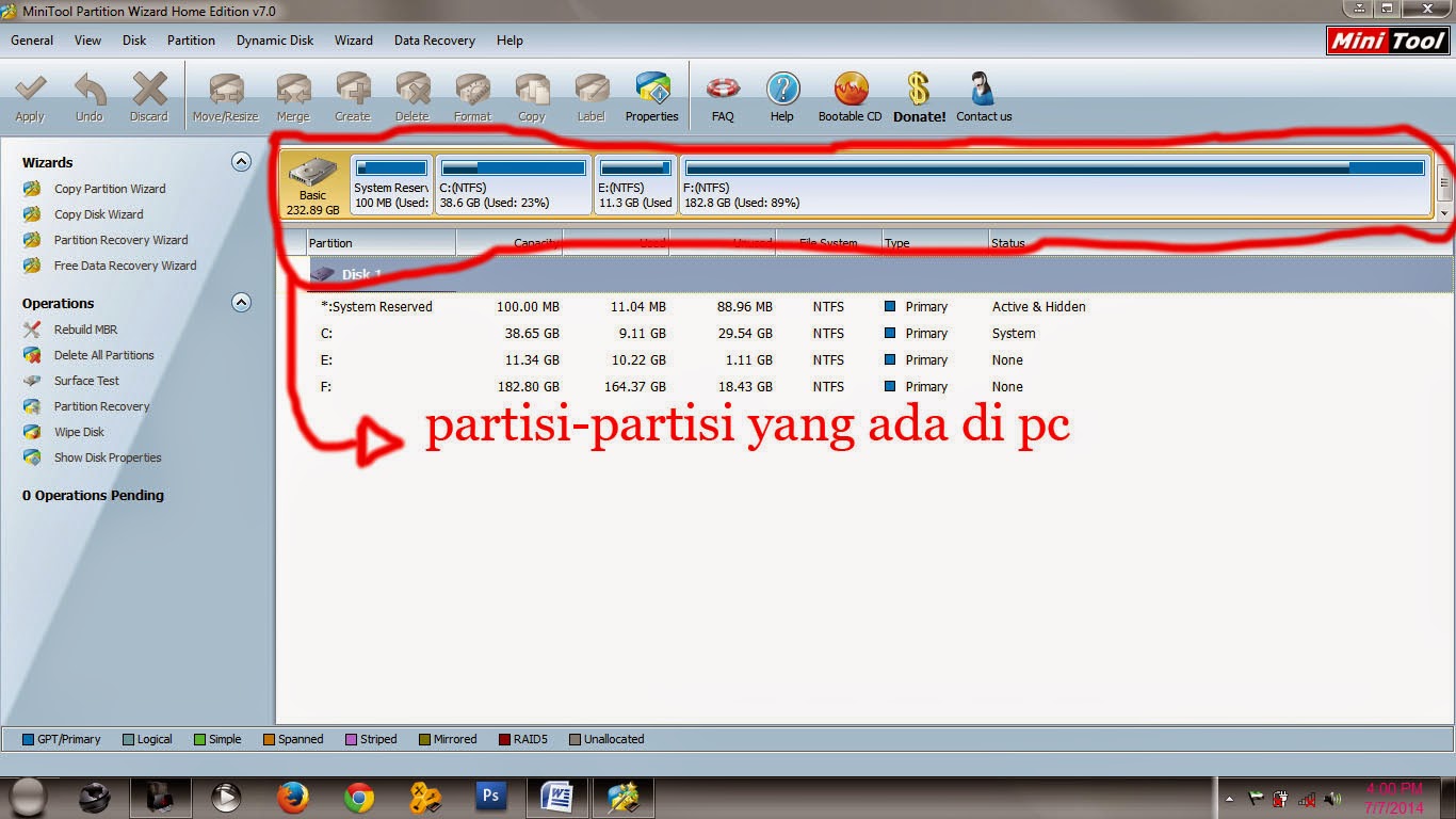 Menambah Ukuran Partisi di Hardrive Laptop atau Pc | Info@Guna06