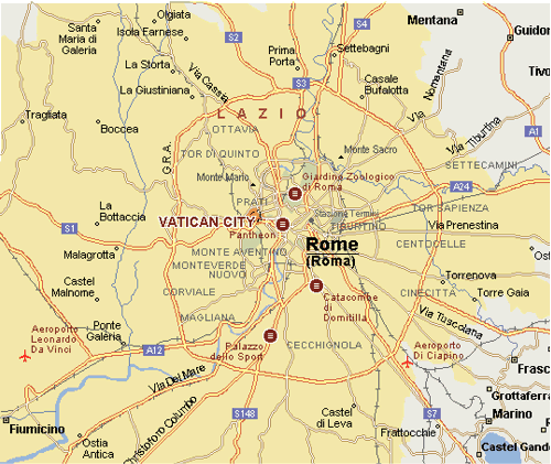 Vatican Map Geography Regions | Italy Map Geographic Region Province City