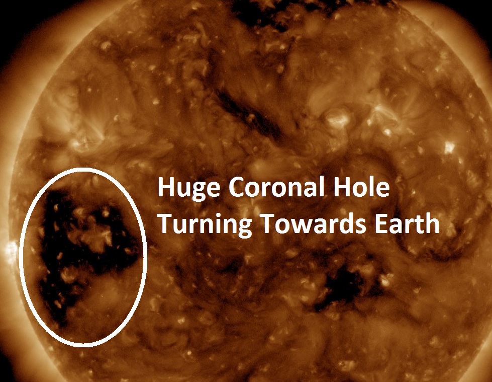 The Big Wobble : A huge Coronal Hole turns toward Earth: A wide stream ...