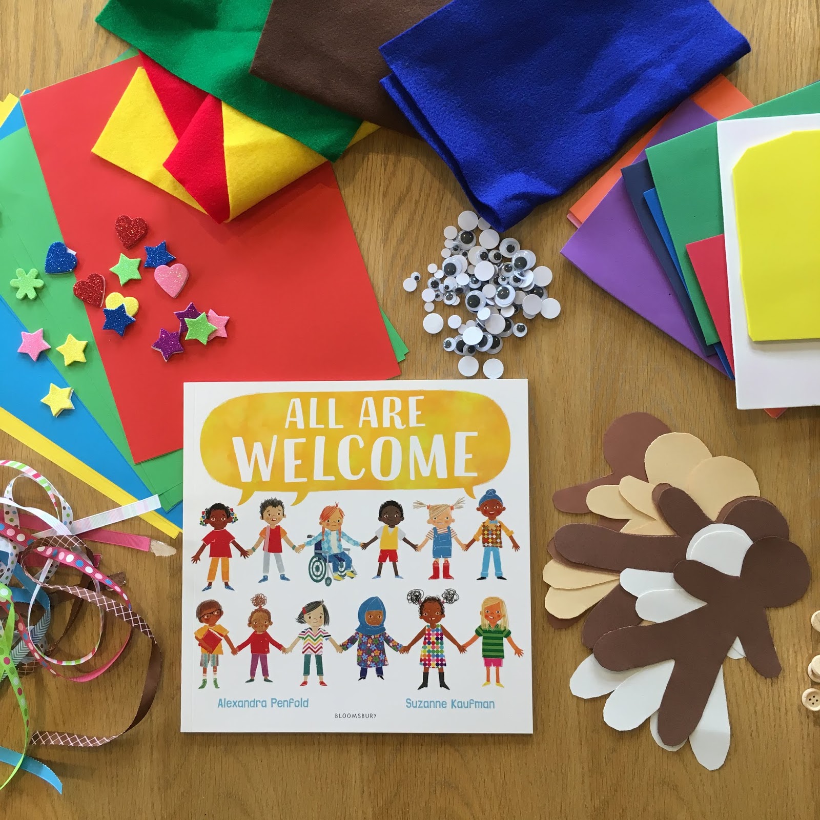 Touring Picture Book: All Are Welcome Here & Multicultural People Craft ...