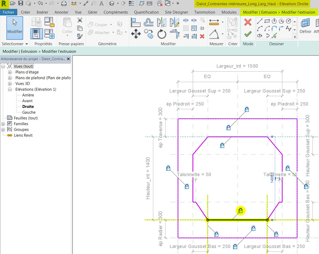Revit-Mémo: Revit 2018_Dalot_Cadre paramétrique & Talonnettes ...
