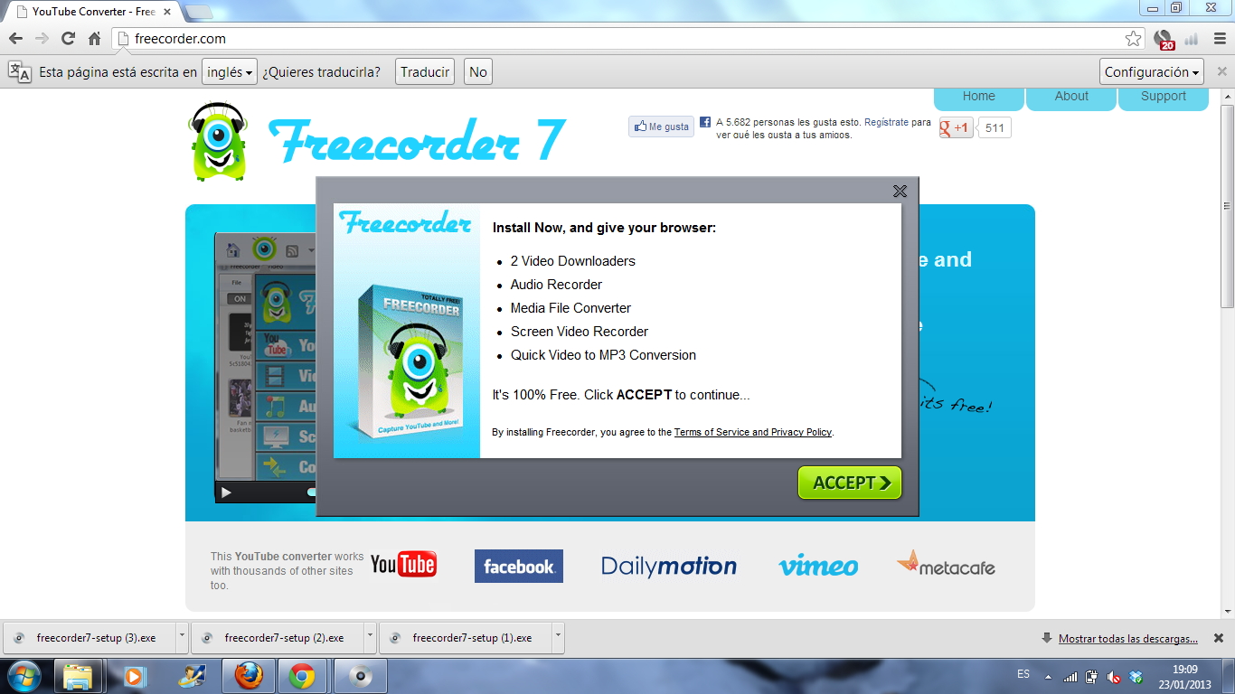 PONTE EN FORMA 14: FREECORDER 7