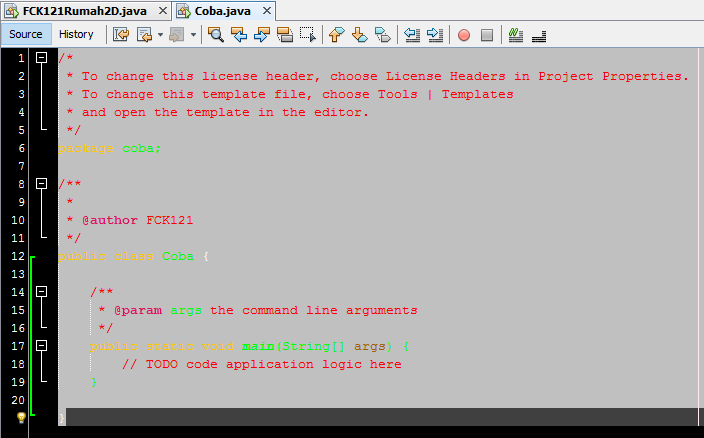 Membuat Rumah 2D dengan Netbeans