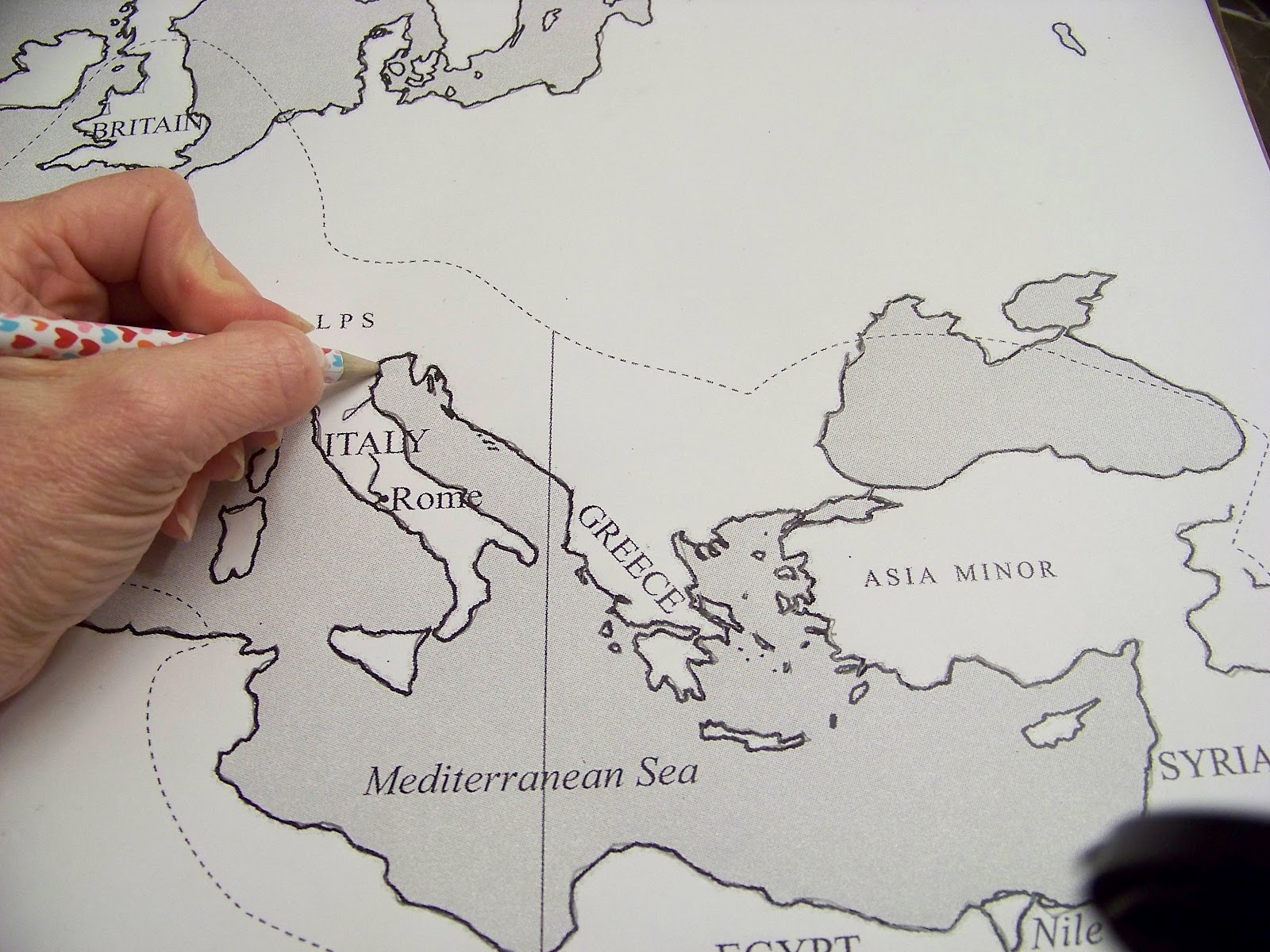 George Family - Montessori At Home: Making a Salt Map