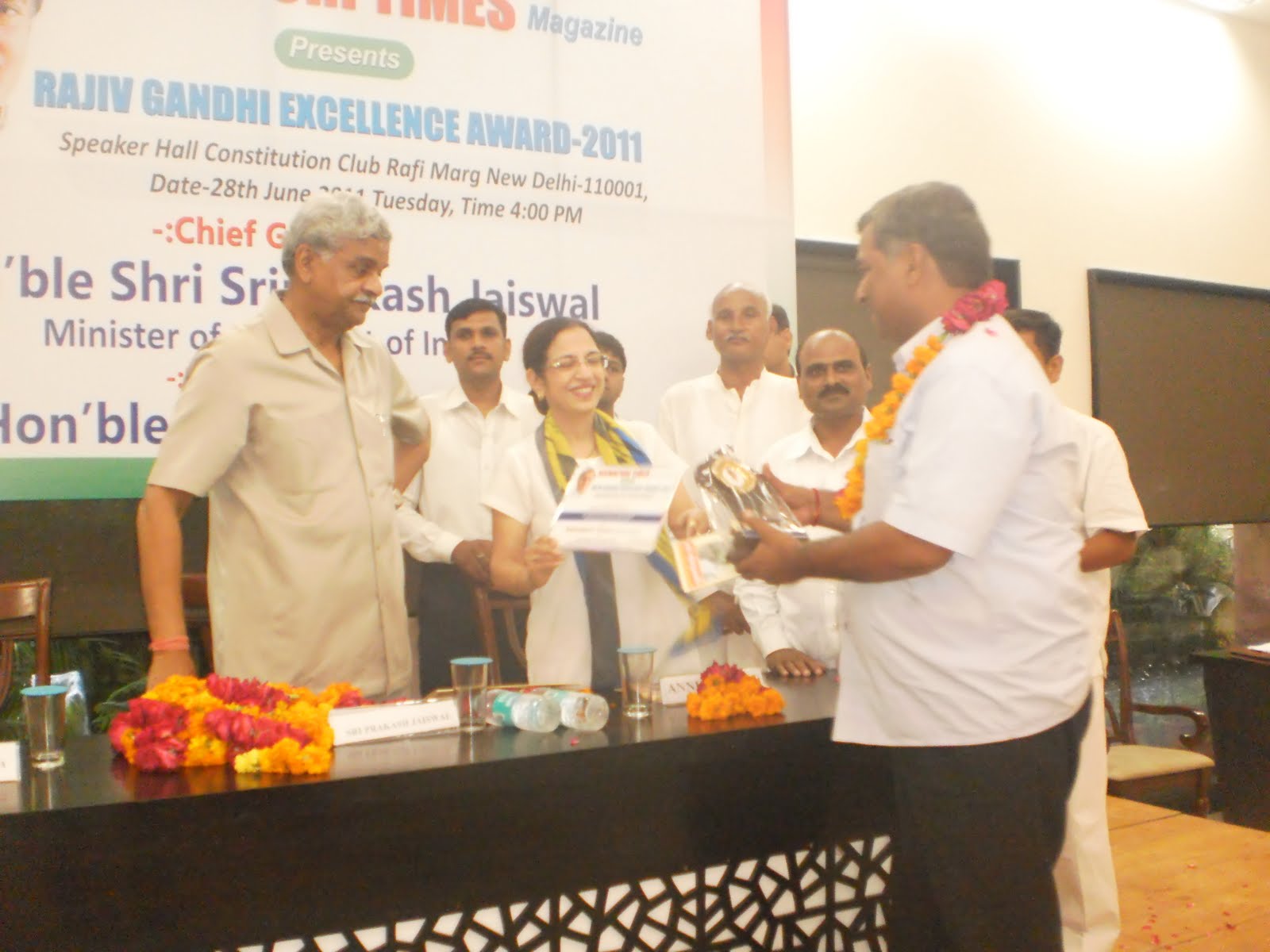 Seemapuri Times Presents Rajiv Gandhi Excellence Award-2011: Award Edition