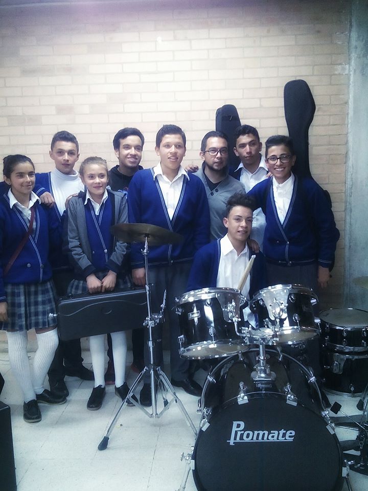 presentación de la banda escolar