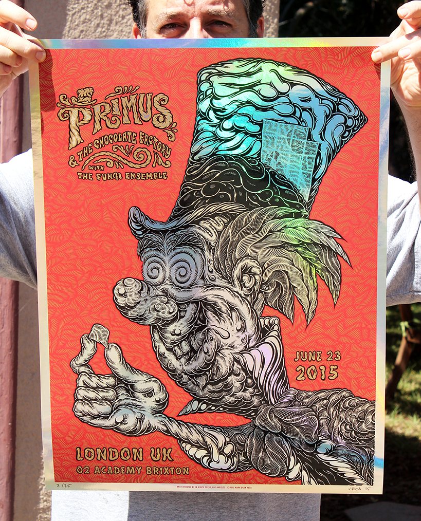 INSIDE THE ROCK POSTER FRAME BLOG: Mark Dean Veca Primus London Poster ...