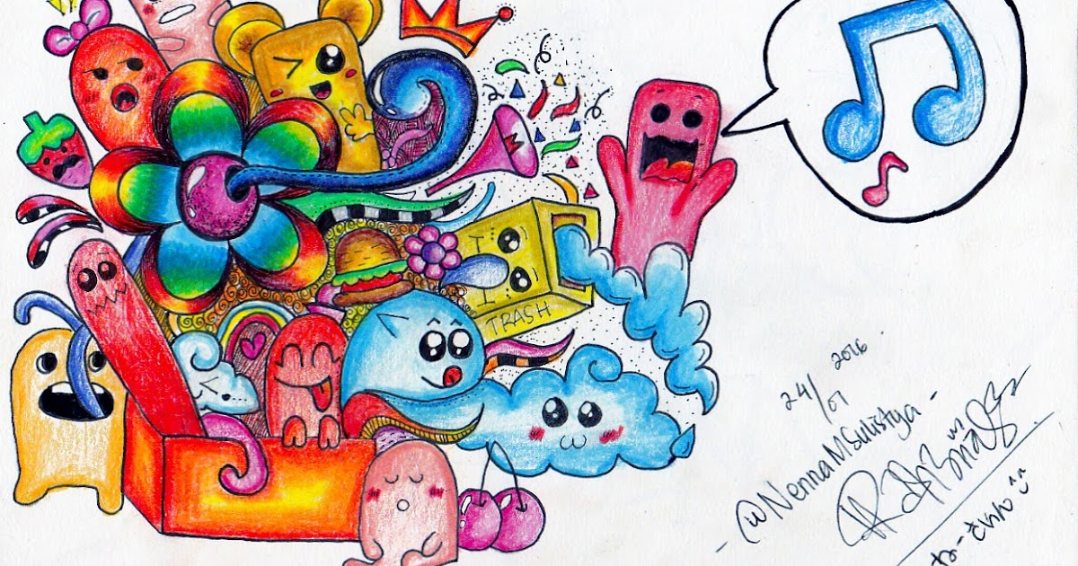 Doodle art Colour | @NennaMSulistya Gallery Project