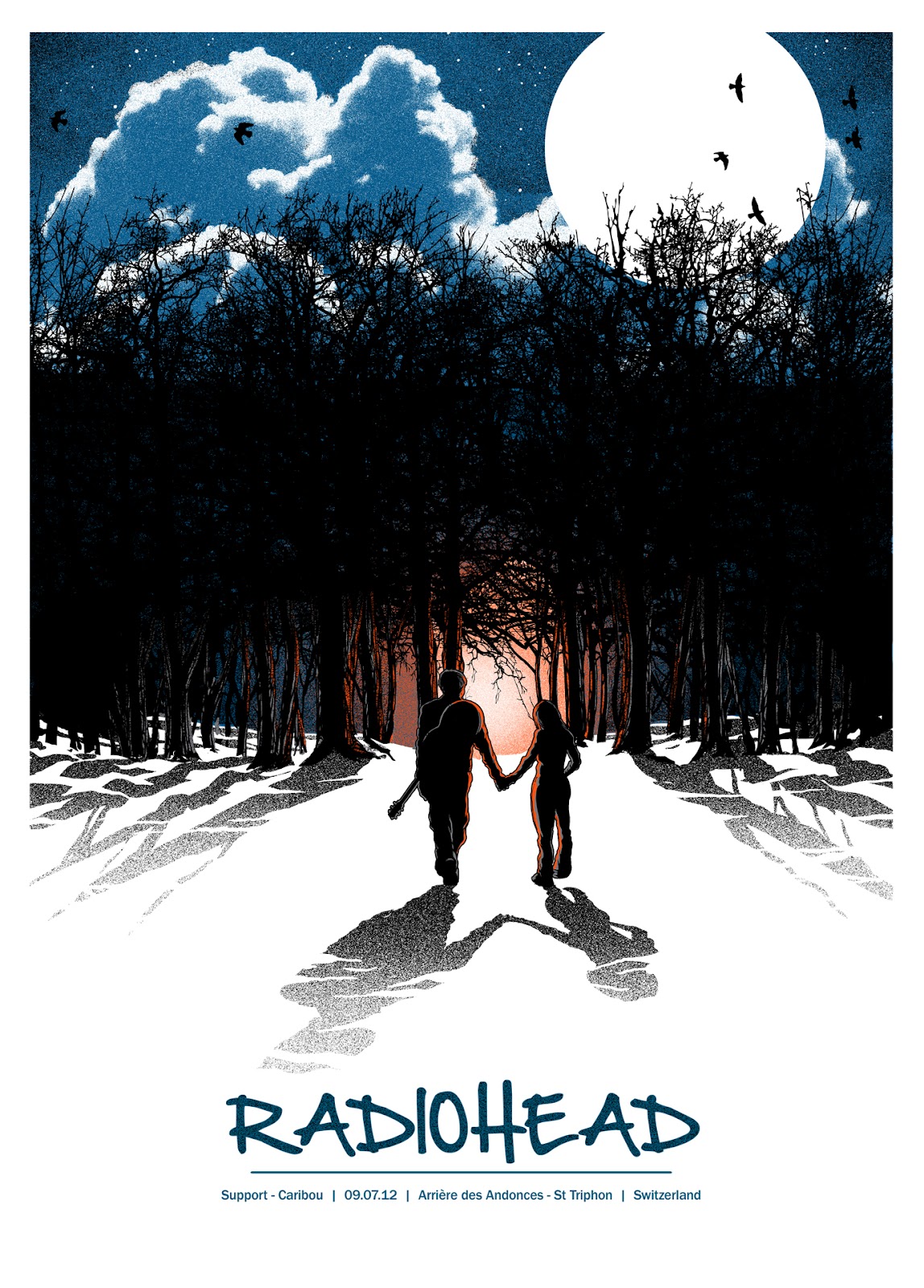 INSIDE THE ROCK POSTER FRAME BLOG: Joshua Budich Radiohead Switzerland ...