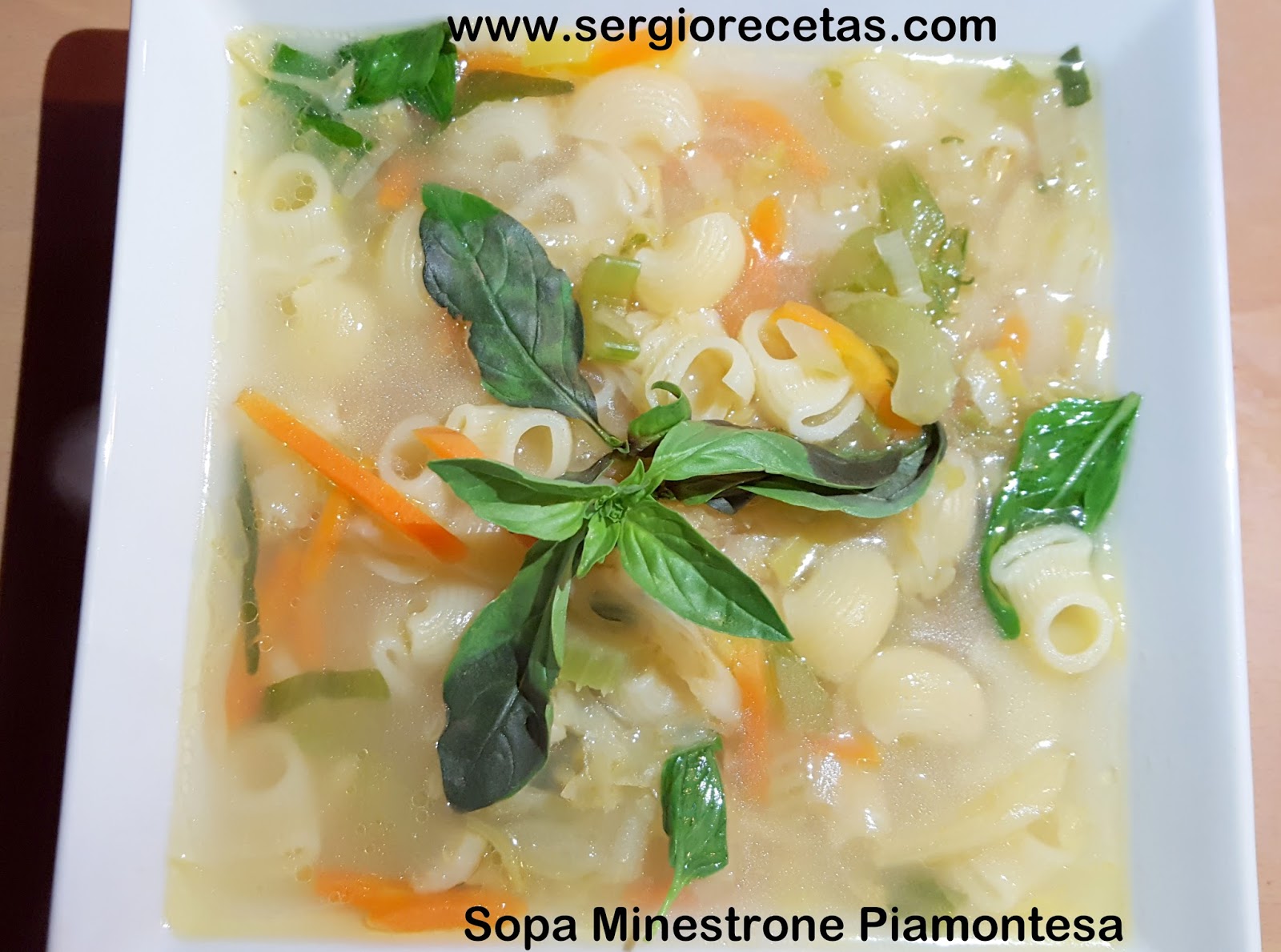 Receta de Sopa Minestrone Piamontesa/ Notas,Trucos y Consejos para ...