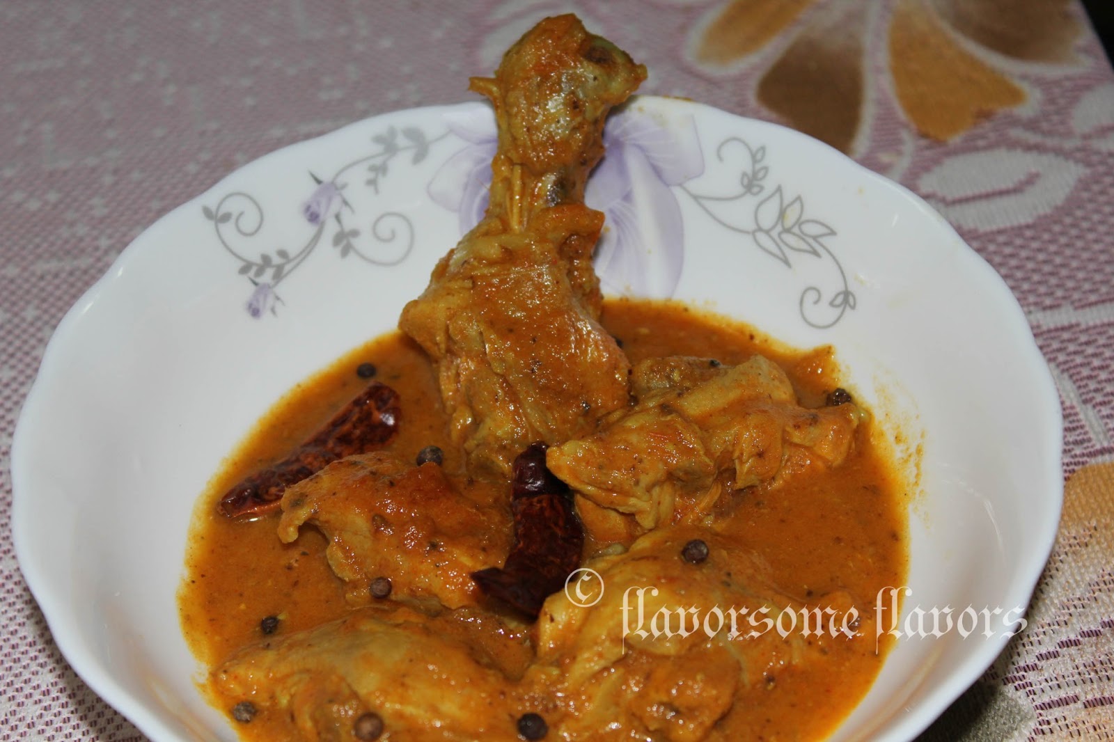 Flavorsome Flavors: Chicken Vindaloo - Goan Chicken Curry