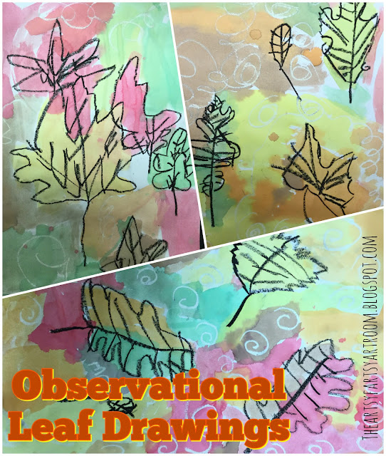 The Artsy Fartsy Art Room: Observational Leaf Drawings and Play in the ...