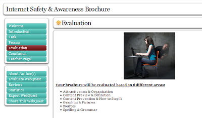 Internet Safety & Awareness Brochure Creation WebQuest ~ Class of Tech