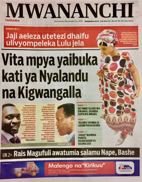 TOP STORIES IN TANZANIA TODAY'S NEWSPAPERS, NOVEMBER 14, - Simon Mayunga Official