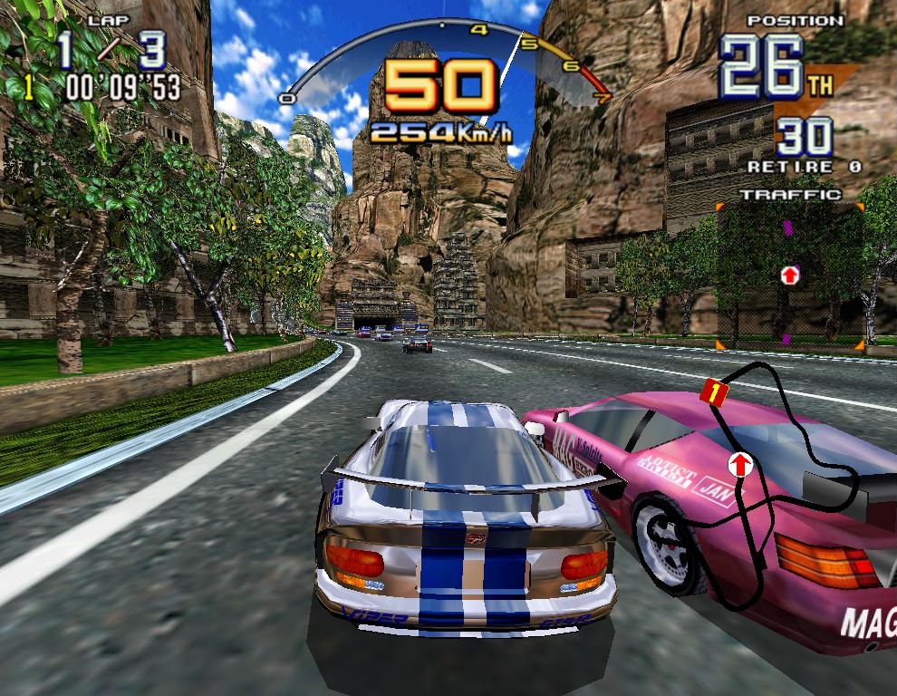The Videogames Museum: SCUD RACE / SEGA SUPER GT (ARCADE)