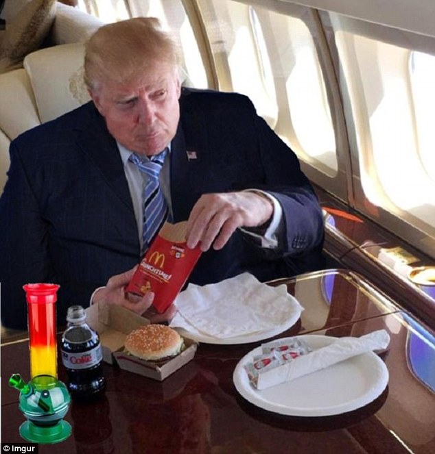 Donald Trump's Fast Food Celebration Picture Sparks Photoshop Battle ...
